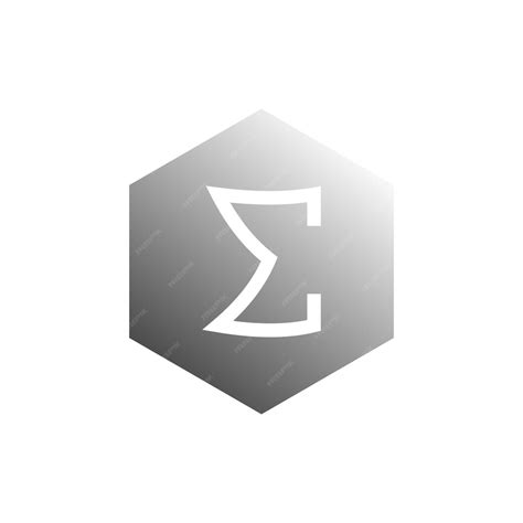 Premium Vector Sigma Symbol Icon Illustration