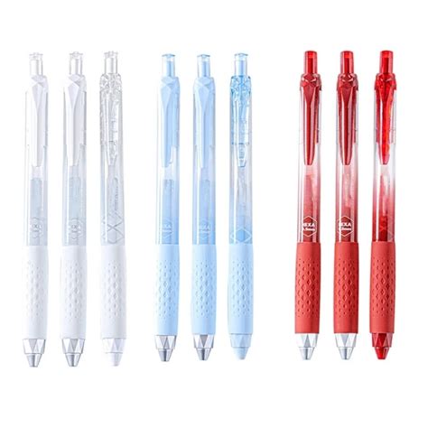 3pcs Retractable Gel Pen Ergonomic Grip Gel Inks Pen 0 5mm Tip For Note