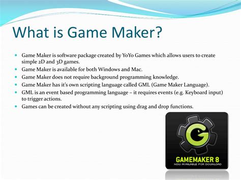 Ppt What Is Game Maker Powerpoint Presentation Free Download Id