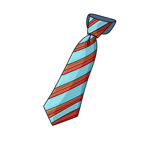 Tie 2d Cartoon Vector Illustration On White Background Hig 30694204