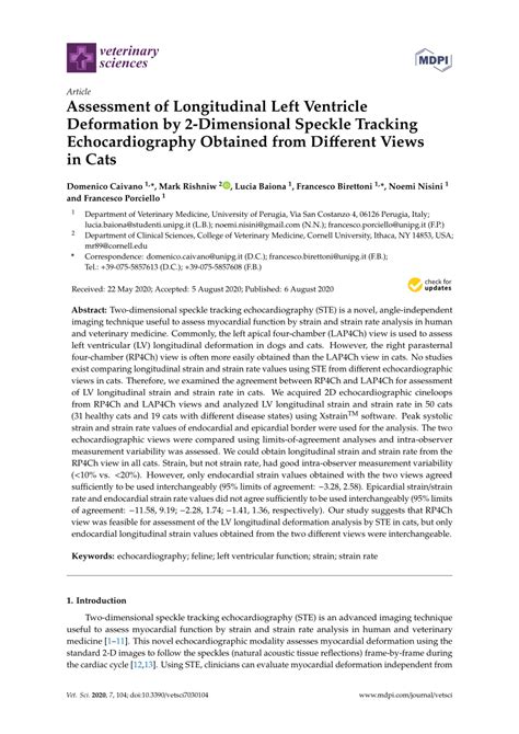 Pdf Assessment Of Longitudinal Left Ventricle Deformation By 2 Dimensional Speckle Tracking