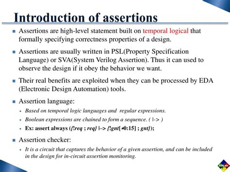 Ppt Assertion Checkers Enablers Of Quality Design Powerpoint Presentation Id2209343 Ppt Assertion Checkers Enablers Of Quality Design Powerpoint Presentation Id2209343