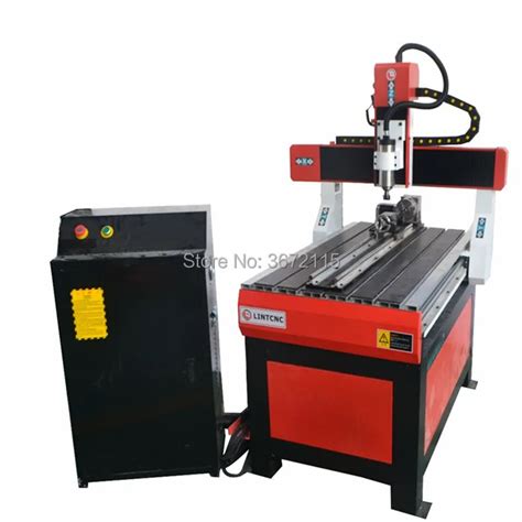 2018 China Cnc Router 6090 6060 4 Axis Cnc Machine With Rotary Axis In Wood Routers From Tools