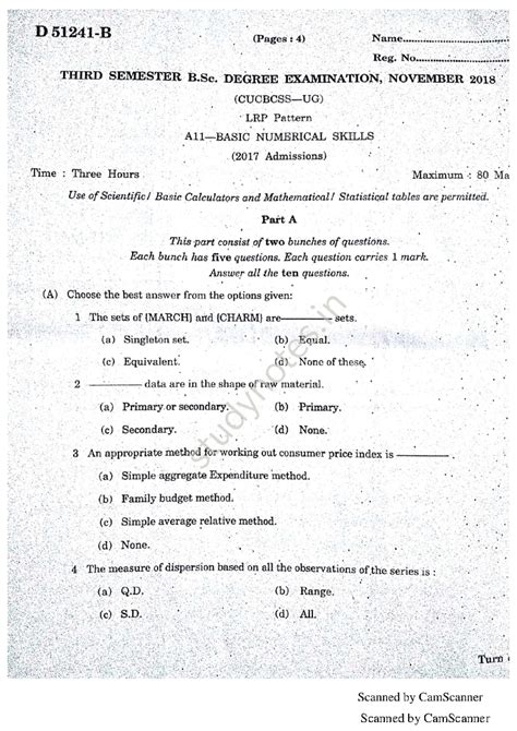 Cs Sem Iii Bns Nov 2018 Model Question Paper Bsc Computer Science