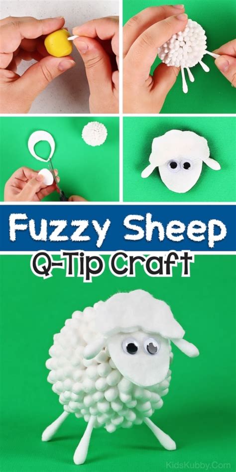 Adorable Q Tip Sheep Craft