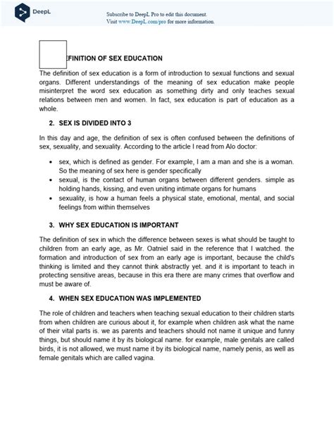 Pengertian Sex Education En Us Pdf Sex Education Violence