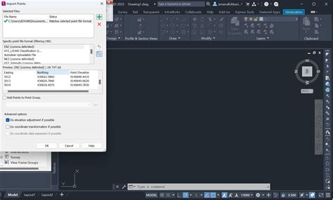 Imported Points Not Showing In The Drawing Autodesk Community