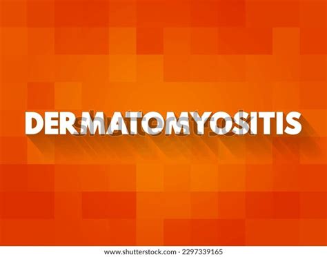 Dermatomyositis Uncommon Inflammatory Disease Marked By Stock Vector