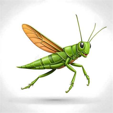 Cartoon Grasshopper Illustration Generated Using Ai Stock Illustration Illustration Of Light
