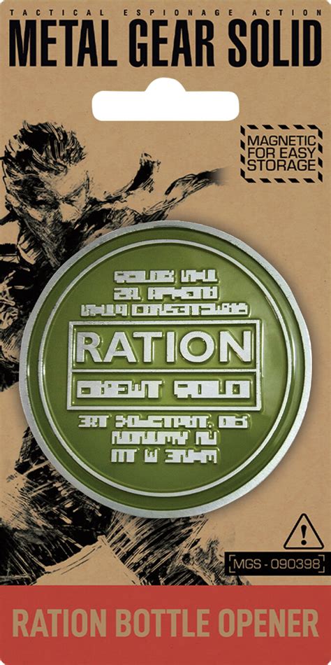 Køb Metal Gear Solid Ration Bottle Opener Fra Fanattik Guccadk