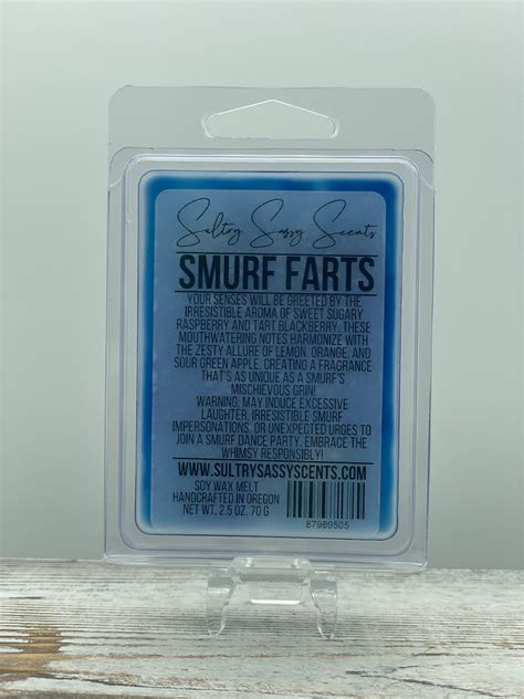 Smurf Farts Soy Wax Melt Sultry Sassy Scents