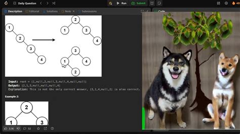Python C Inorder與greedy解leetcode 1382 Balance A Binary Search Tree
