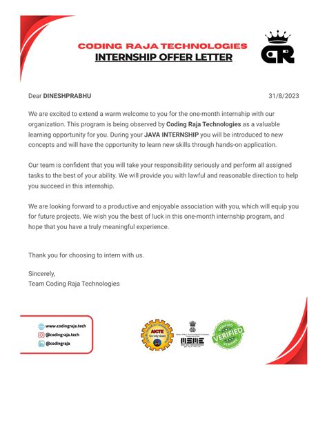Dineshprabhu A On Linkedin Javainternship Newbeginnings Codingrajatechnologies