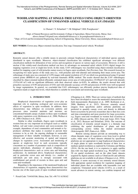 Pdf Woodland Mapping At Single Tree Levels Using Object Oriented