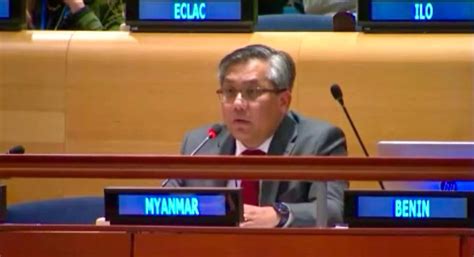 Intervention By Ambassador Kyaw Moe Tun At The Plenary Meeting Of The
