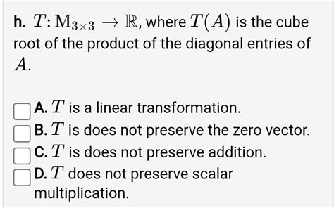 solved which of the following linear transformations from r