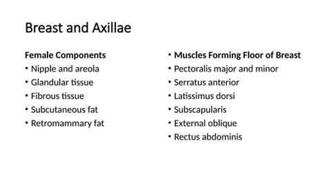 Breast And Axillae Pptpptx Comprehensive Head To Toe Assessment Pptx