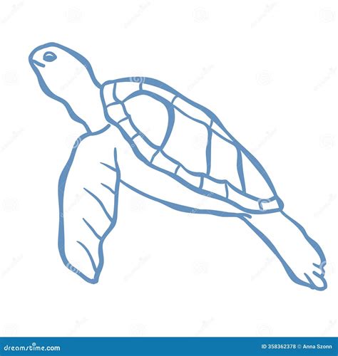 Sea Turtle Vector Drawing Icon 250565131 Sea Turtle Vector Drawing Icon 250565131