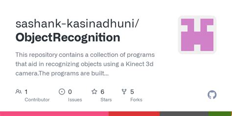 Github Sashank Kasinadhuni Objectrecognition This Repository Contains A Collection Of