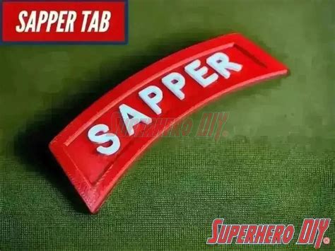 Sapper Tab 3d Printed Sapper Combat Engineer Tab Multiple Sizes Available Superherodiy