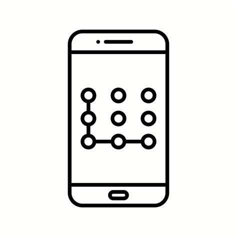 Unique Pattern Lock Vector Line Icon 15377426 Vector Art At Vecteezy