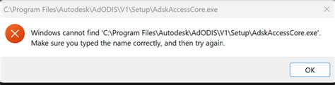 Cant Open Autodesk Access Autodesk Community