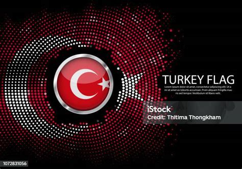 배경 서식 파일 하프톤 그라데이션 또는 터키 깃발의 라운드 도트 스타일 Led 네온 빛 미래 배경 원 금속에 대 한 현대 축구 컵 라운드 터키 깃발의 벡터입니다 0명에 대한