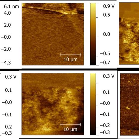 A Topography And B F Surface Potential Maps Of Go On Si3n4 And Pt At Download Scientific