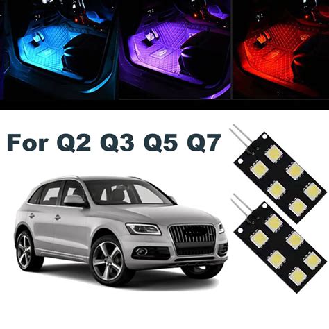 2pcs For Audi Q2 Q3 Q5 Q7 Car Led Interior Light Footwell Lights 12v