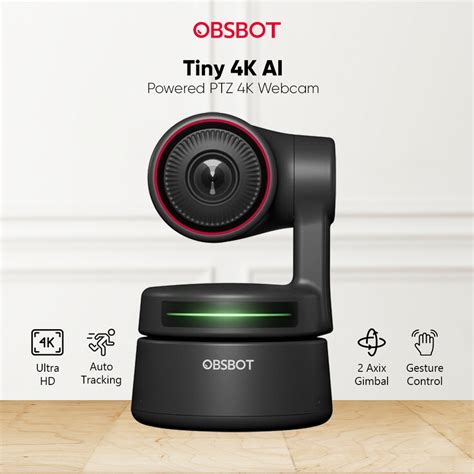 Jual Obsbot Tiny Ai Powered Ptz 4k Webcam Shopee Indonesia