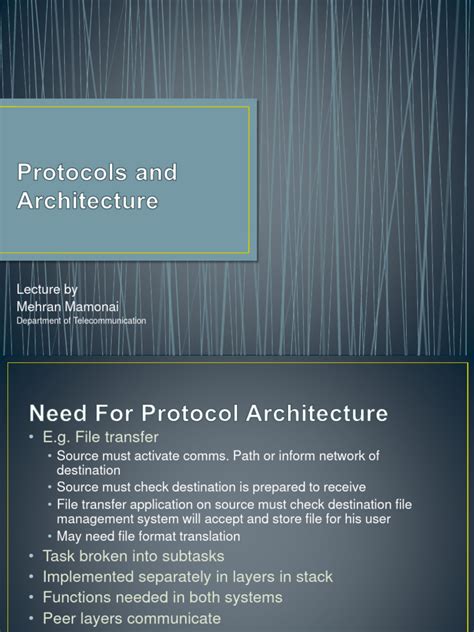 protocol architecture pdf computer network osi model