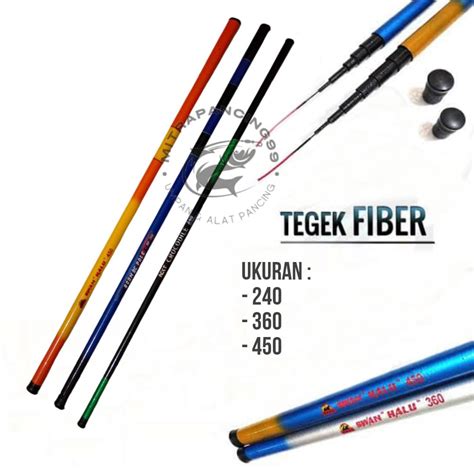 Jual Joran Tegek Tegeg Fiber Joran Pancing Tegek Ukuran 240 360