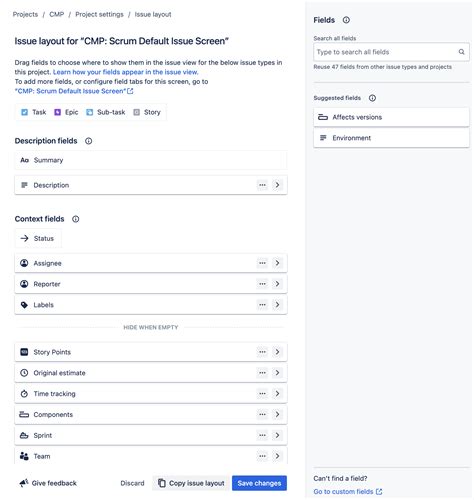 Configure The Issue Layout Atlassian Support