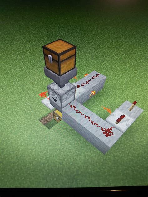 First Time Designing My Own Redstone Contraption It Separates Stackable And Unstackable Items