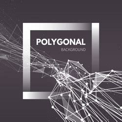Wireframe Polygonal Landscape Royalty Free Vector Image