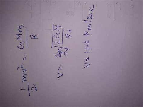 calculate the minimum velocity required by spacecraft to escape the