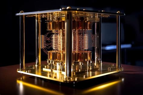 Premium Ai Image Futuristic Quantum Computer Technology