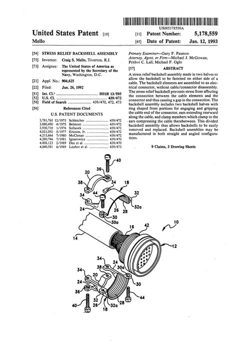 19 Craig S Mello 5178559 Stress Relief Backshell Assembly Ppt