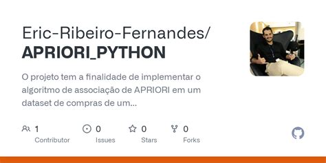 APRIORI PYTHON Estudo de Associação ipynb at main Eric Ribeiro Fernandes APRIORI PYTHON GitHub