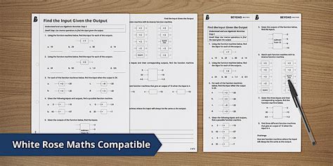 👉 find the input given the output teacher made twinkl