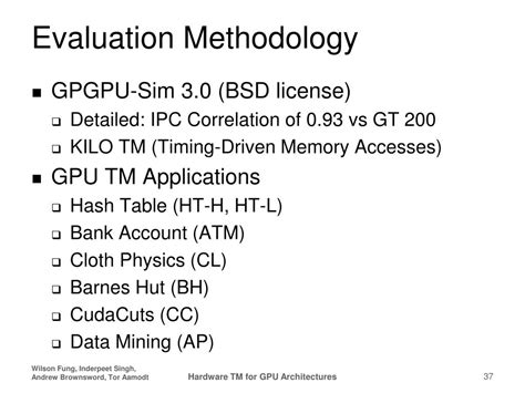 PPT Hardware Transactional Memory For GPU Architectures PowerPoint Presentation ID 3520403