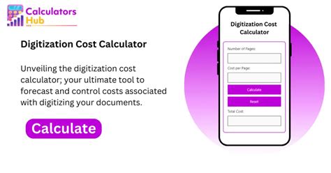 Digitization Cost Calculator Online