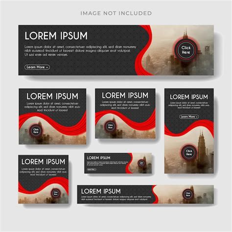 Modelo De Banner Web Profissional E Criativo Vetor Premium