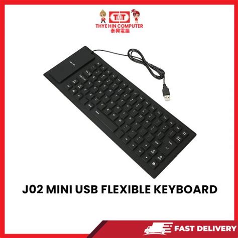 J02 J02 Mini Usb Flexible Keyboard Sbnno Nilaino Melakano Hpsno
