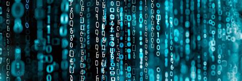 Digital Rain Abstract Background Of Falling Binary Code In Cyberspace Representing Data Flow