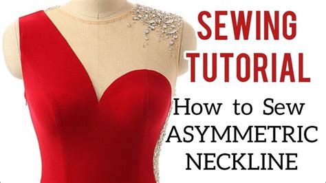 Sewing Tutorial How To Sew Bustier Dress With Asymmetric Neckline