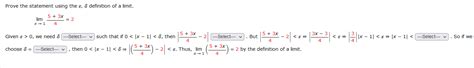 Solved Prove the statement using the 𝜀 𝛿 definition of a Chegg