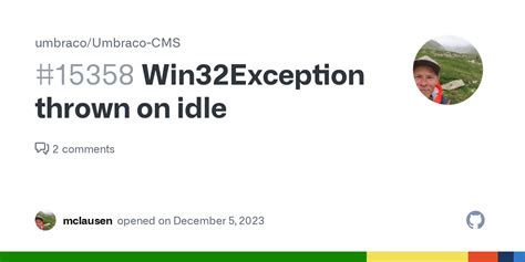 Win Exception Thrown On Idle Issue Umbraco Umbraco CMS GitHub
