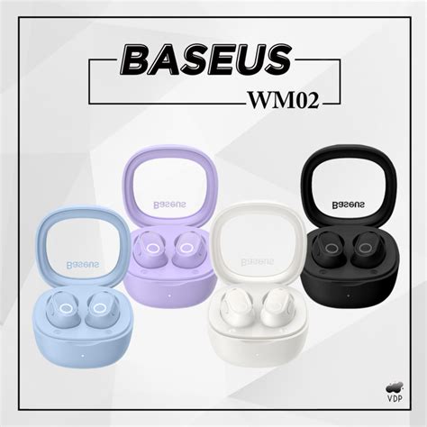 Baseus WM Wireless Earphones TWS Bluetooth Earbuds With Touch Control Noise Cancelling APP
