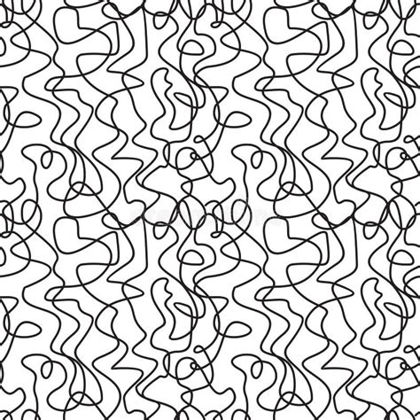 Tangled Geometric Lines Background Texture Stock Vector Illustration Of Mess Curve 185057523